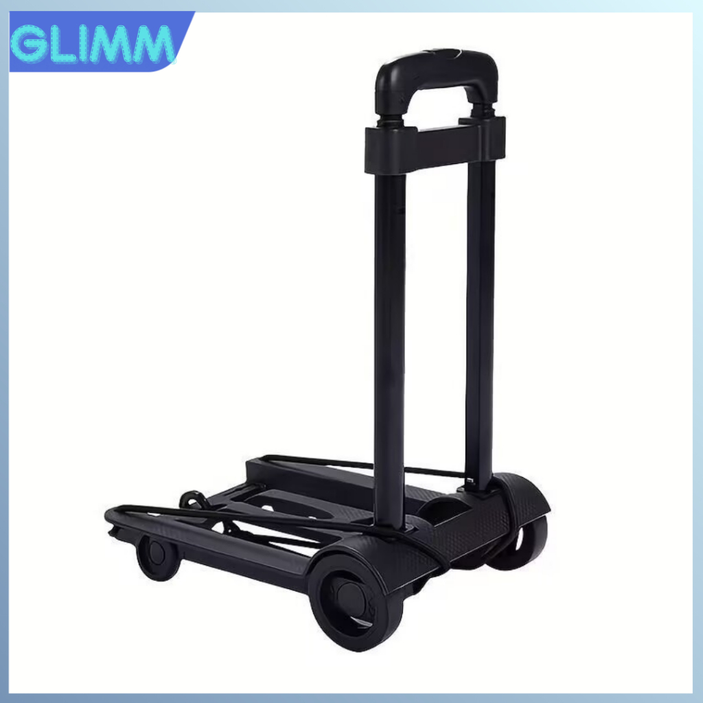 Trolley Cart Foldable Hand Truck 2-Wheels Shopping Heavy Duty Cart ...