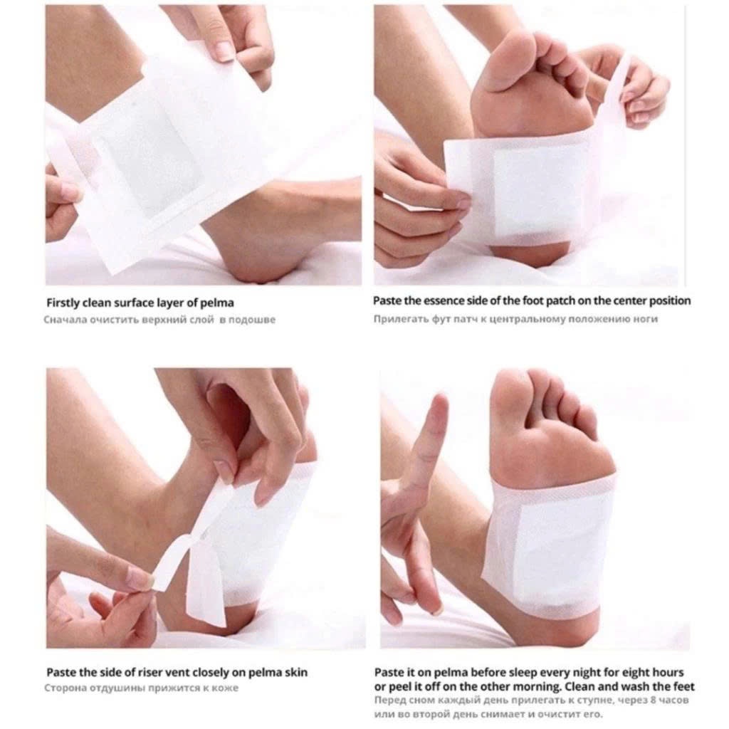 Combo 10 Japanese Detox Foot Patches Detox Foot Patches - Sleep Well ...