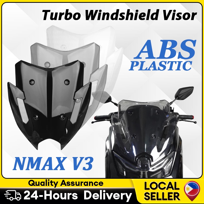 Nmax V3 Windshield Visor Turbo ABS Plastic Airflow Design Motorcycle ...