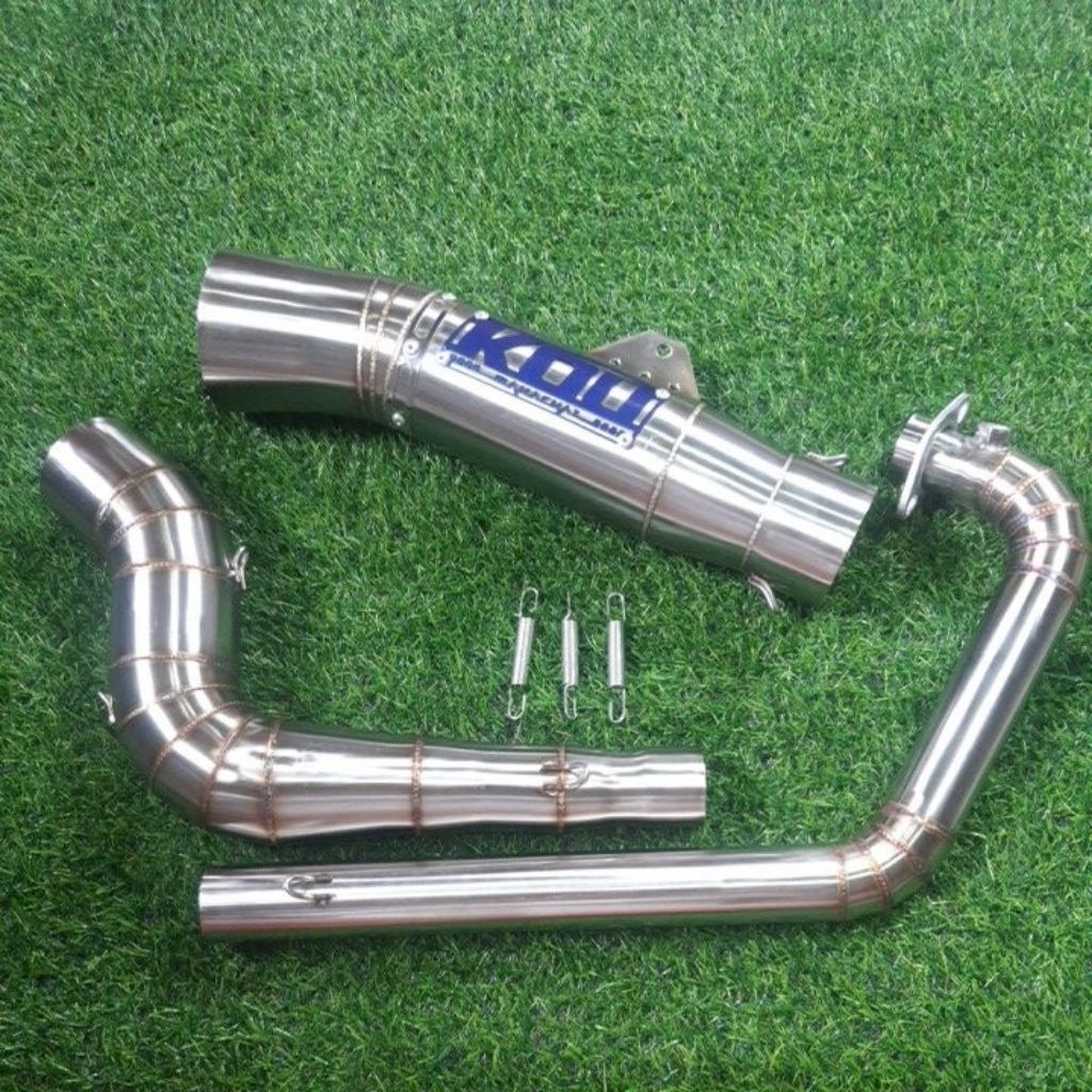 RAIDER 150 FI / carbs KOU muffler 63mm and 51mm BIG ELBOW ( with ...