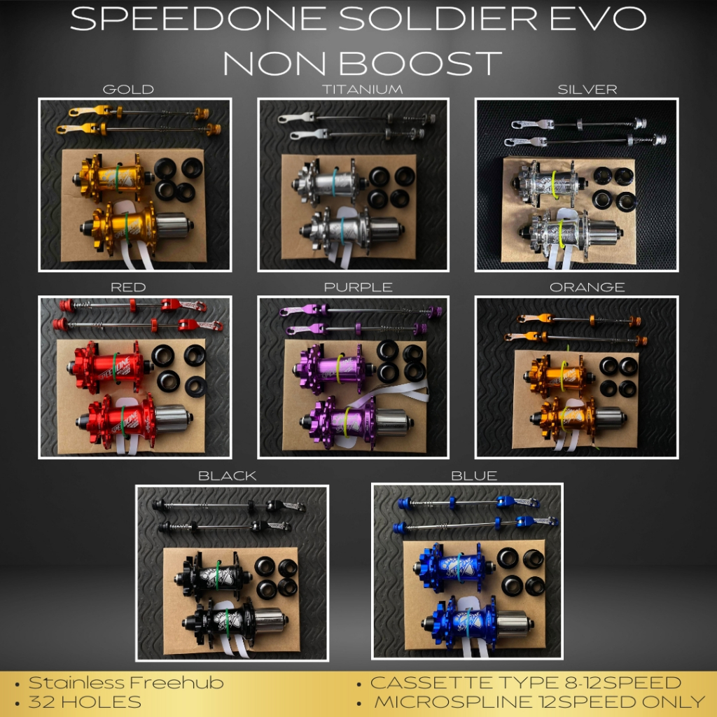 SPEEDONE SOLDIER EVO HUBS NON BOOST & BOOST (8-12 SPEED) | Shopee ...