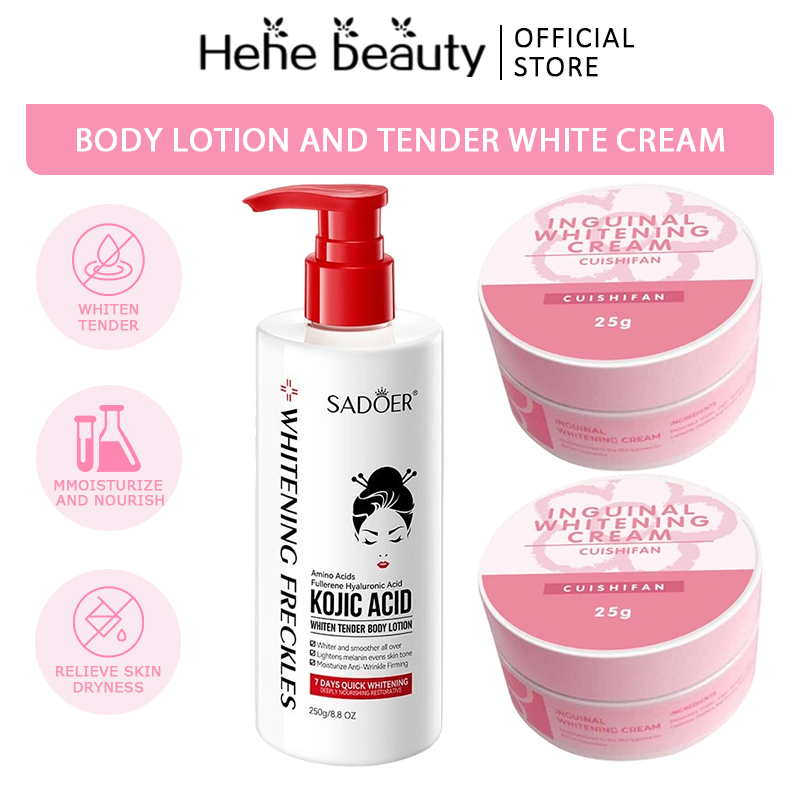 Inguinal (Singit) Whitening Cream Kojic Acid Whiten Tender Body Lotion ...