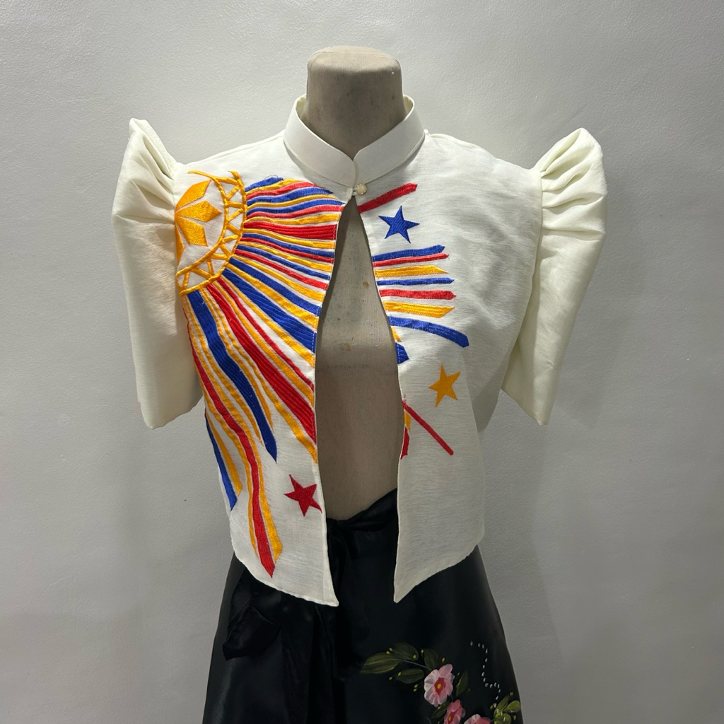 Sinag Modern Filipiniana Bolero Venusha Fabric | Formal Wear ...