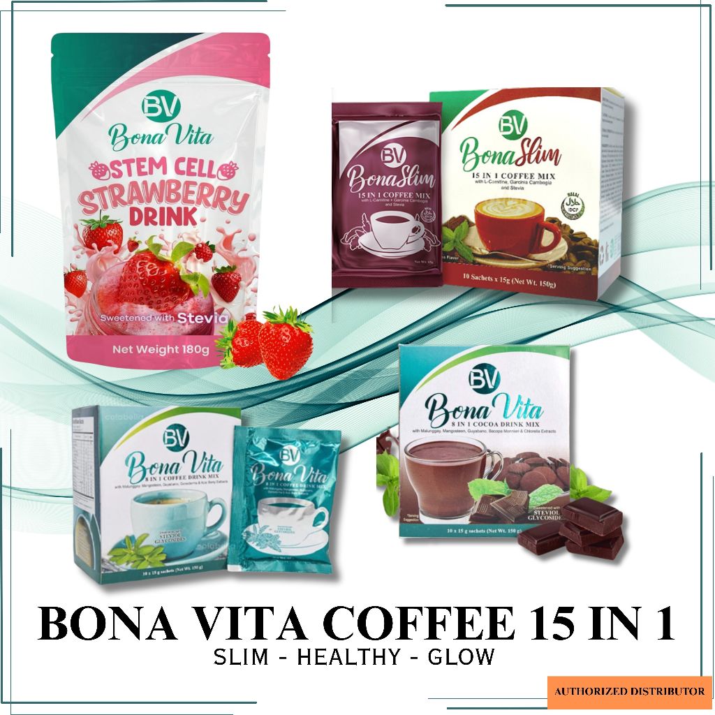 Bonavita Coffee Bona Slim 8 in 1 Coffee Stem cell Strawberry Stevia ...