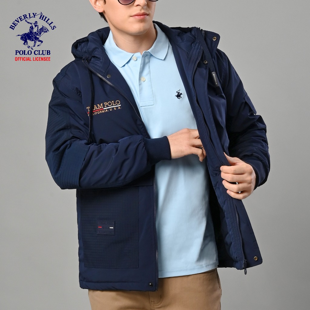 Beverly Hills Polo Club Men's Microfiber Jacket in Navy 24DY1493 ...