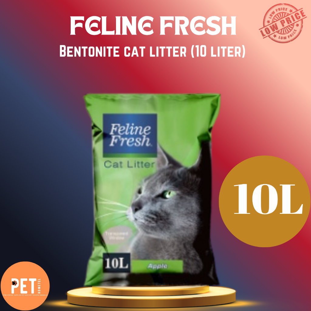 FELINE FRESH BENTONITE CAT LITTER 8KG/10L | Shopee Philippines