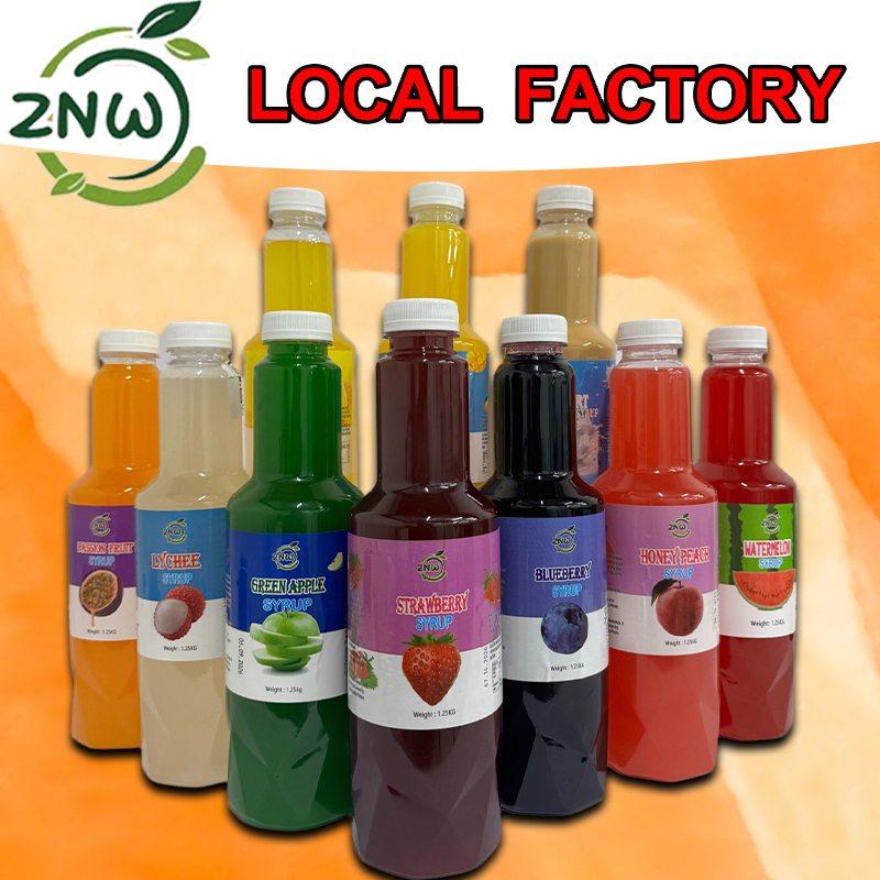 ZNW Fruity Syrup 1.25KG Available with 14 Premium Flavors STRAWBERRY ...