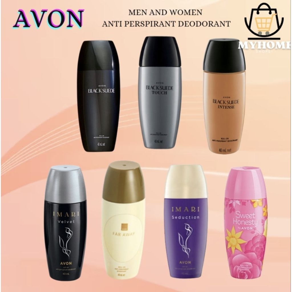 AVON MEN AND WOMEN ANTI PERSPIRANT DEODORANT ROLL ON 40ML | Shopee ...