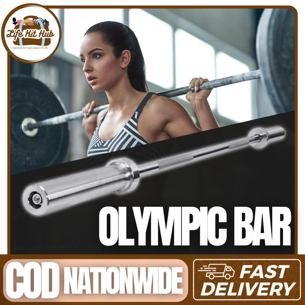 4ft/5ft/6ft/7ft Olympic Barbell Bar EZ Curl Bar Stainless steel w/free ...