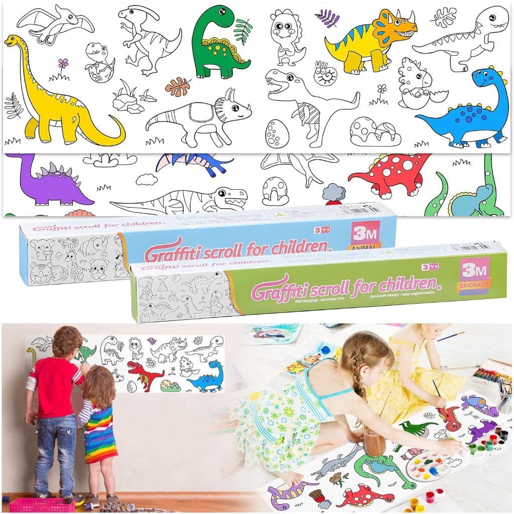 3M Coloring Roll Painting Cuttable Paper kids Art Drawing Roll Graffiti ...