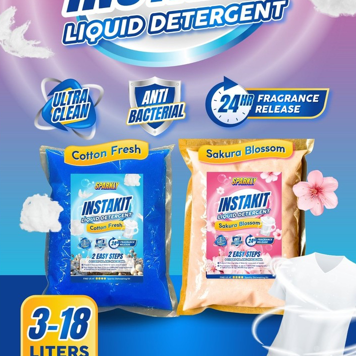 Sparkly Instakit DIY Liquid Detergent Kit - Ultra Power Clean Formula ...