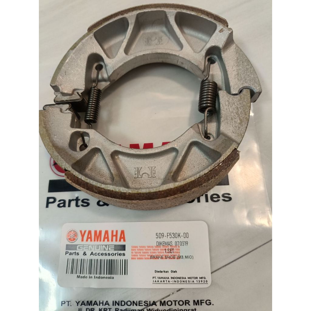 BRAKE SHOE ASSY YAMAHA M3 MIO SPORTY MIO I 125 AEROX FZ SZ 5D9F530K00 ...