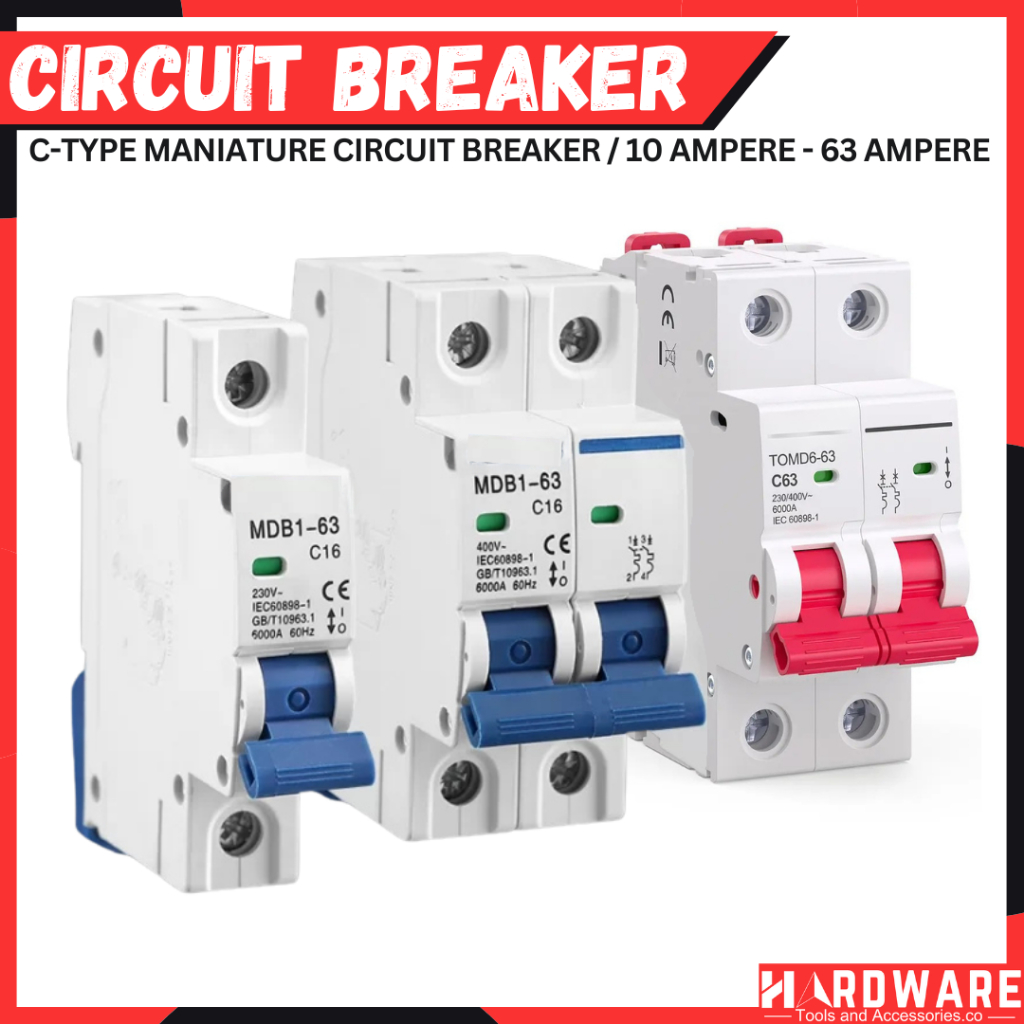 Circuit Breaker AC DC 2 Pole 1 Pole Solar Panel Circuit Breaker 10A ...