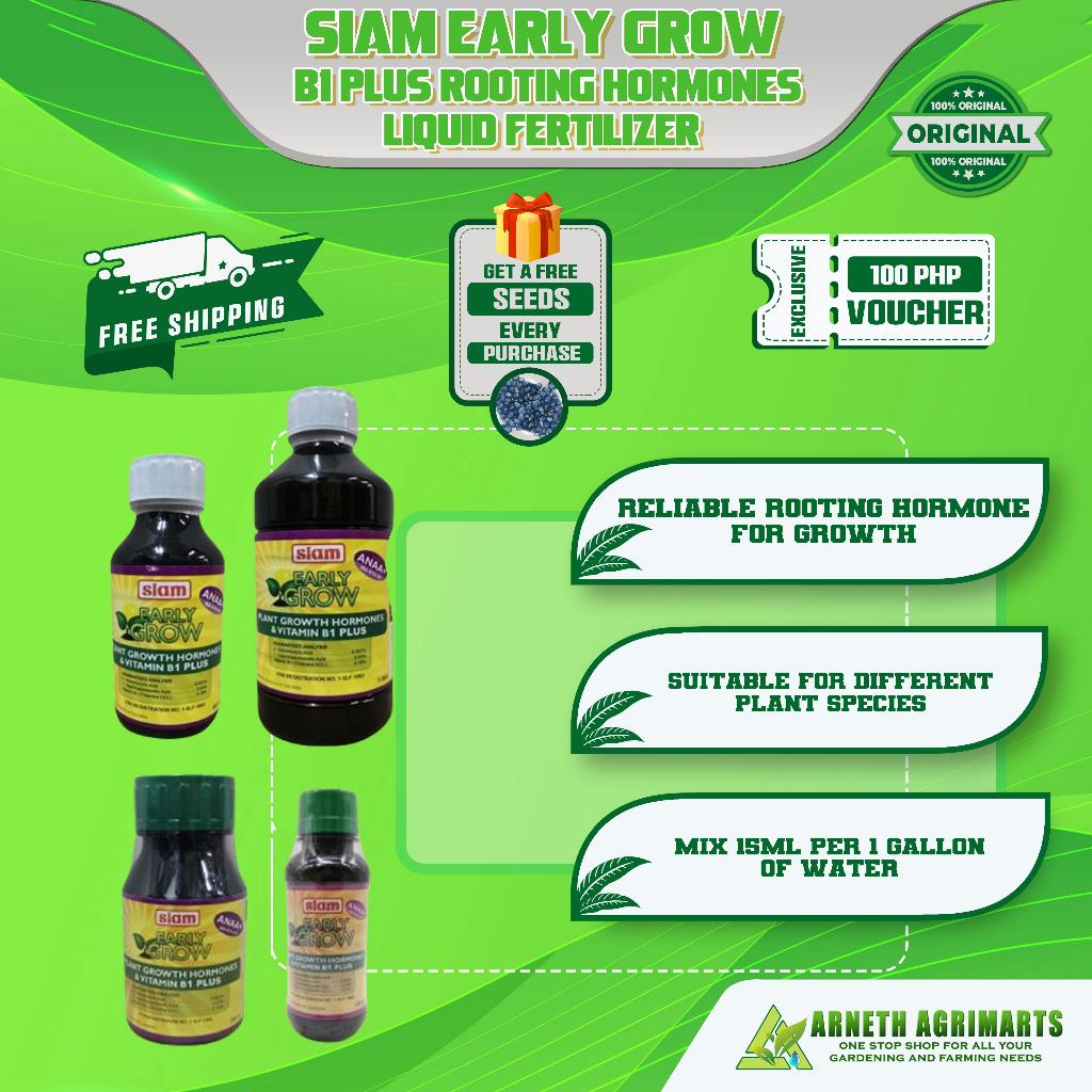 EARLY GROW ( B1 PLUS ROOTING HORMONES) SIAM LIQUID ROOT GROWER | Shopee ...