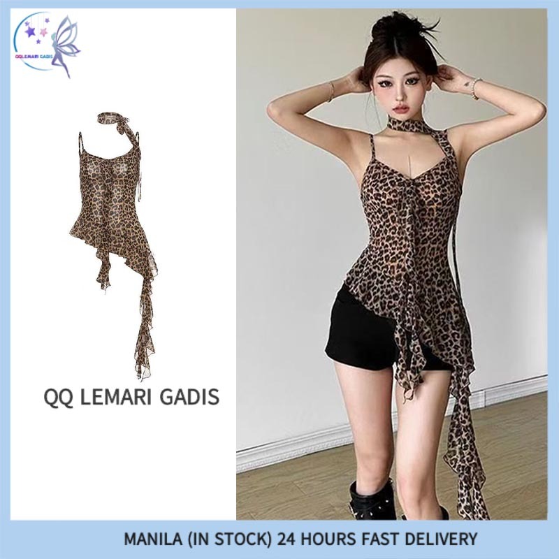 Sexy leopard print camisoles Korean fashion women's vest Street style ...