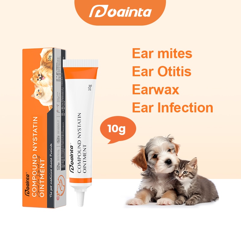 PUAINTA Pets Ear Ointment Ear Infection Otitis External Earmites For ...