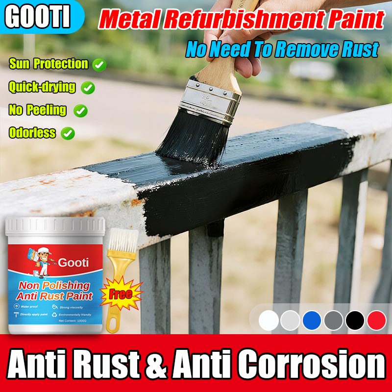 2in1 Anti Rust Metal Paint with brush Rust Converter Protect Primer ...
