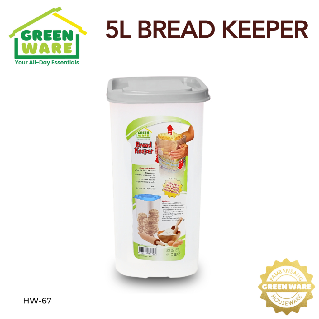 GREENWARE 5L Colorful Bread Keeper HW-67 | Shopee Philippines