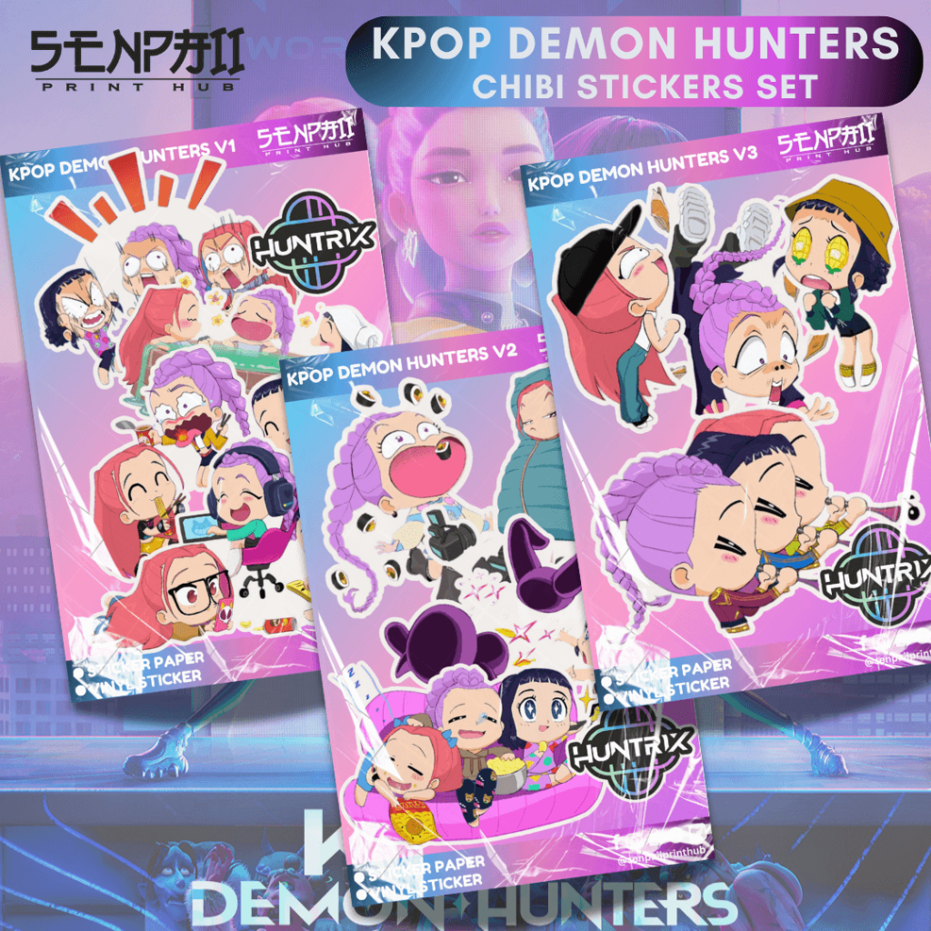 KPOP DEMON HUNTERS CHIBI STICKERS | STICKER PAPER | VINYL STICKER ...