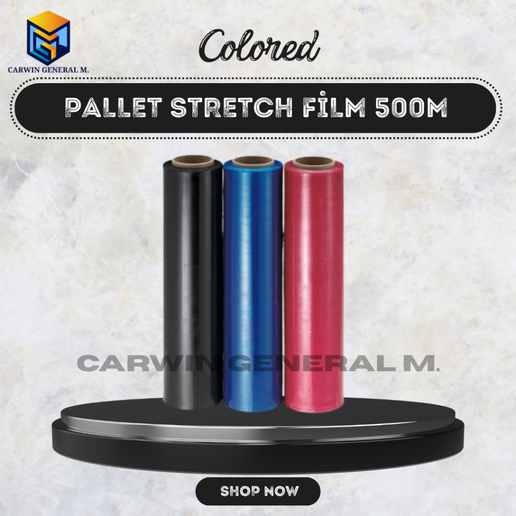 Colored 20 Inches Pallet Stretch Film Jack Wrap 500 Meters | Shopee ...