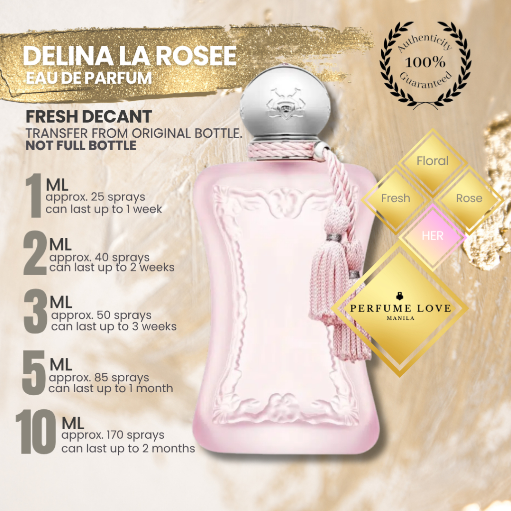 PERFUME DECANT PD Marly Delina La Rosee Eau de Parfum 0.5, 1ml, 2ml ...