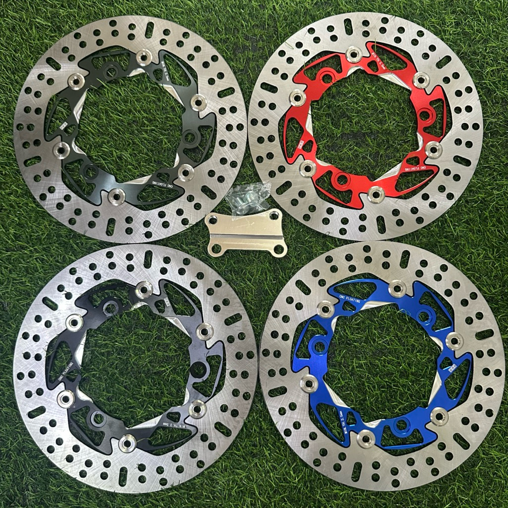 RKR CNC FLOATING DISC 260MM W/BRACKET 260MM STOCK CALIPER FOR NMAX 155 V1 V2 V3/AEROX155 V1 V2 ...