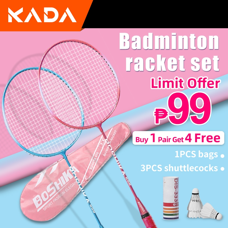 KADA 2PCS Badminton Racket Original Set Light Durable Alloy Adult Gym ...