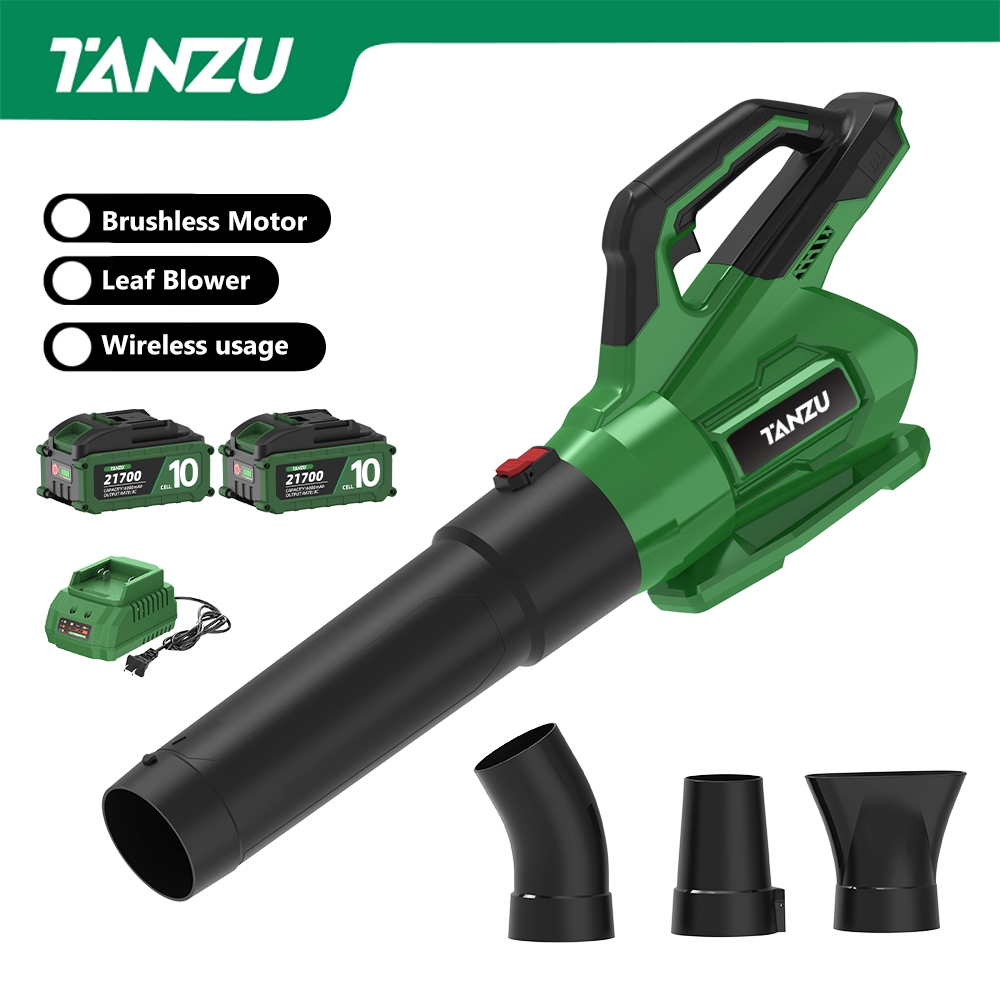 TANZU 21V Cordless Lithium Blower / Brushless Motor High-Power Blower ...