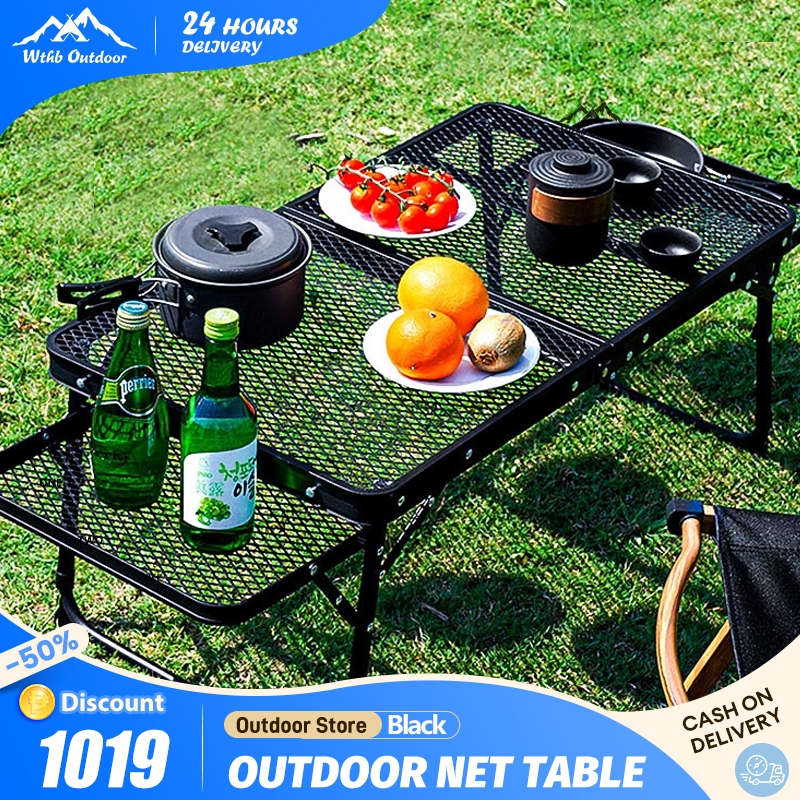 Wthb Outdoor Outdoor folding table Portable grid folding table can be ...