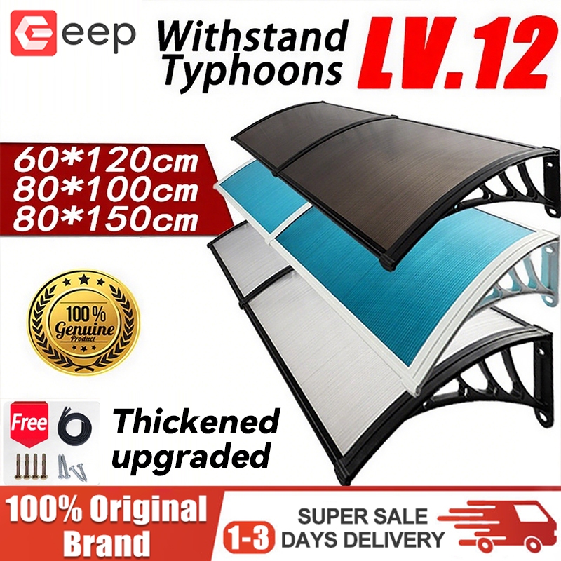 Awning Canopy with Bracket for Door and Window Canopy Roofing ...