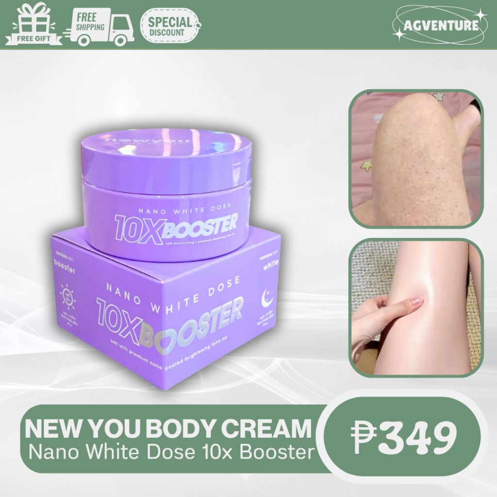 NEW YOU Nano White Dose 10X Booster Cream 230g | Whitening Body Lotion ...