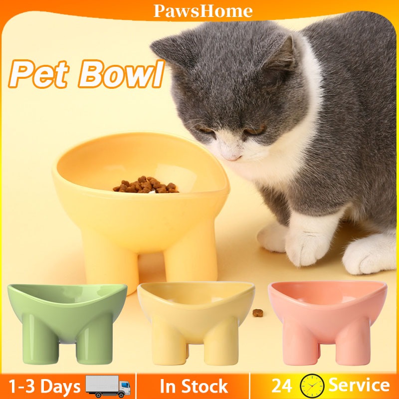 Pet Bowl Dog Cat Tilted Raised Bowl Pet Elephant Leg Neck Protection ...