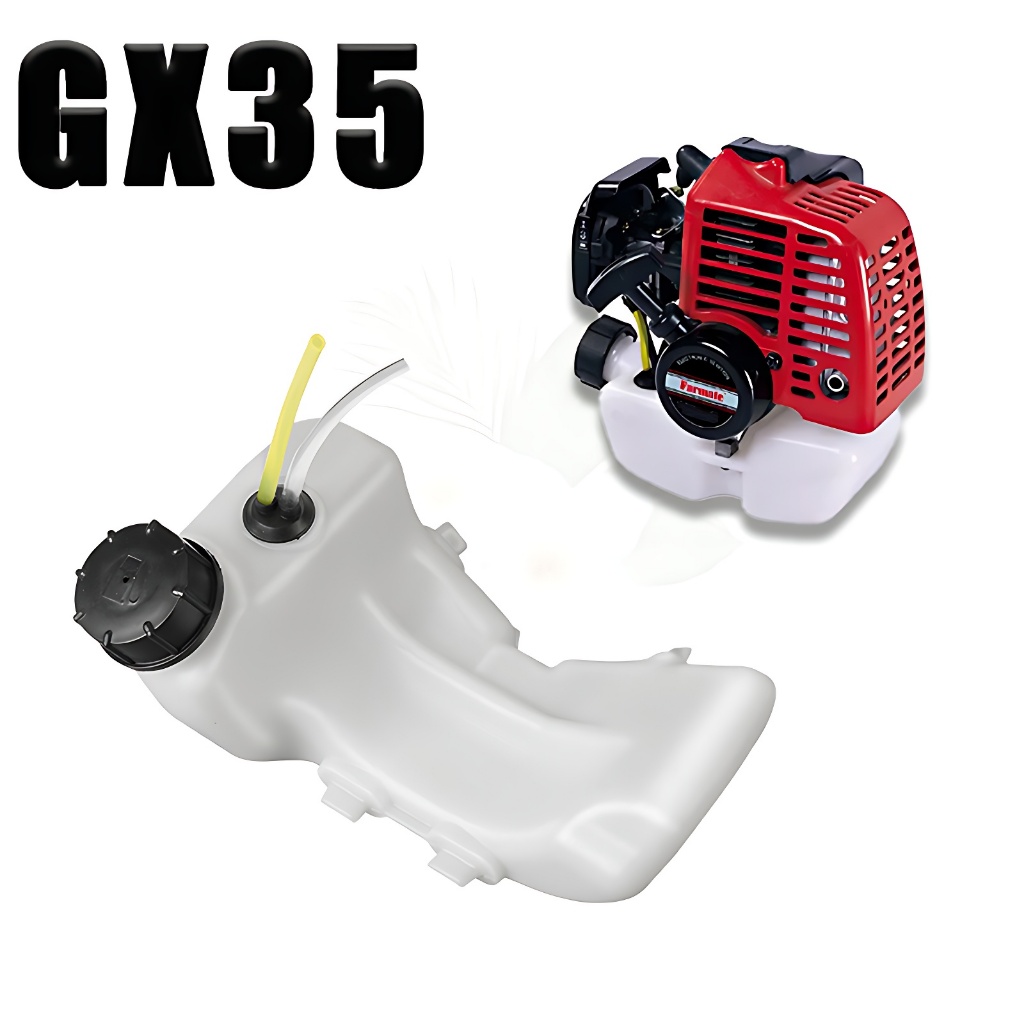GX35 Fuel Petrol Tank Grass Cutter Fuel Tank with Cap And Fuel Pipes ...