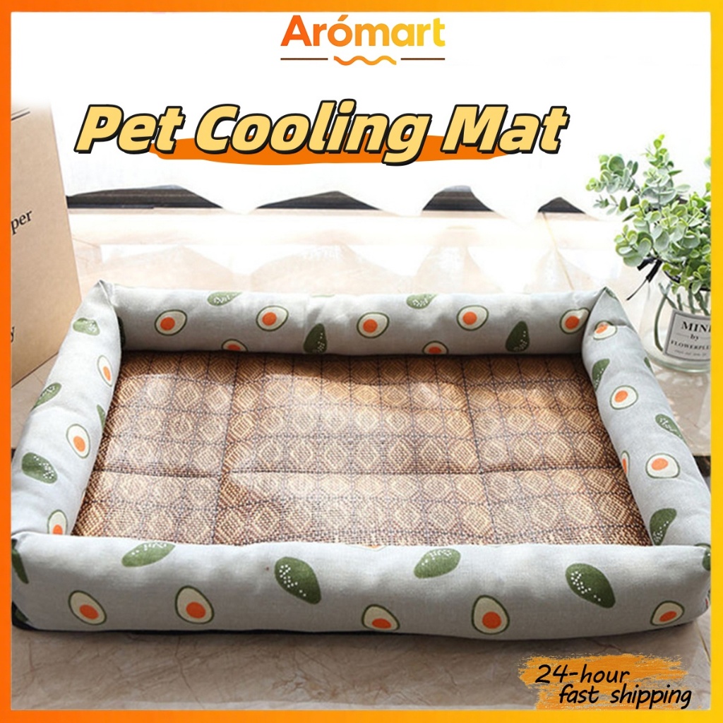 Pet Cooling Mat Cooling Pad For Cat Eco-Friendly Heat-Insulating Rattan ...