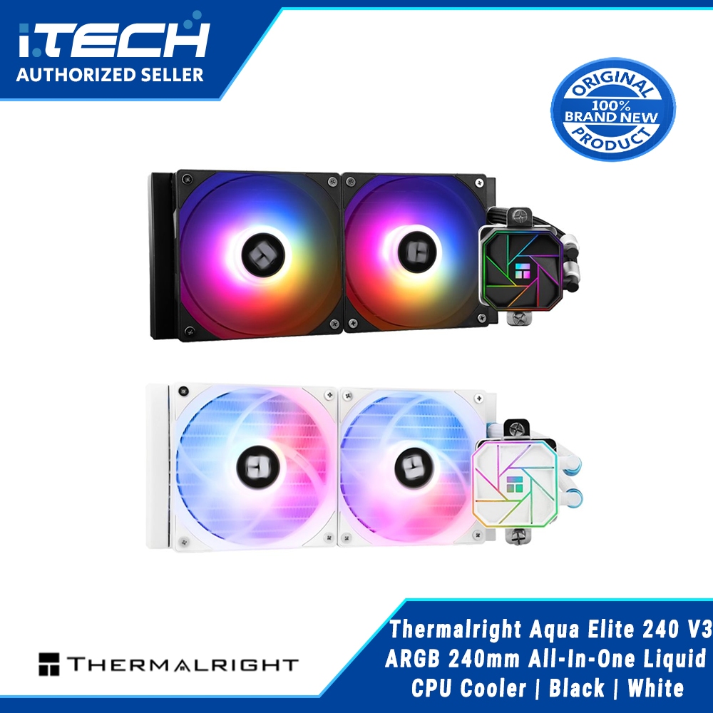 Thermalright Aqua Elite 240 V3 ARGB 240mm All-In-One Liquid CPU Cooler ...