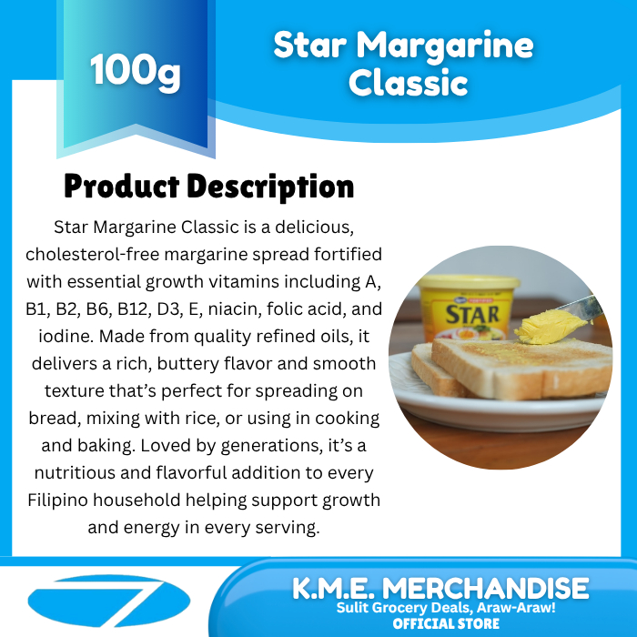 Star Margarine Classic (100g/250g) | Shopee Philippines