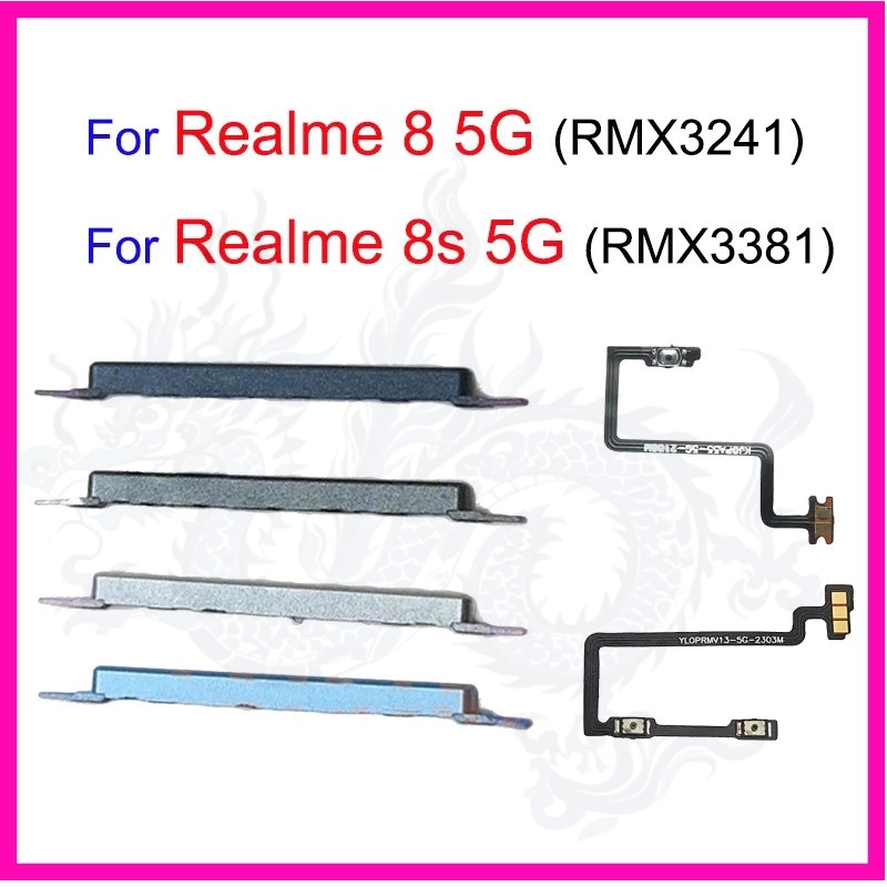 On off Power volume button flex for Realme 8 8S 5G | Shopee Philippines