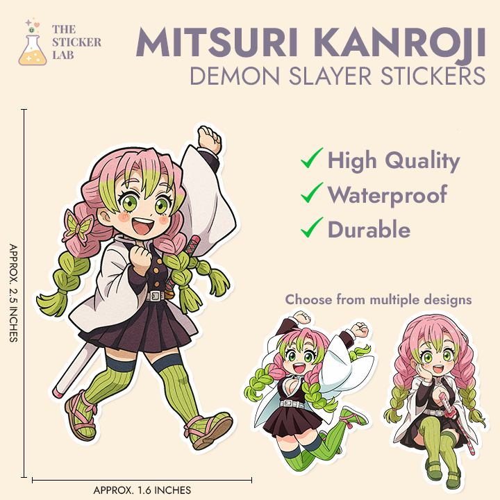 The Sticker Lab - Demon Slayer Stickers - MITSURI KANROJI (High Quality ...
