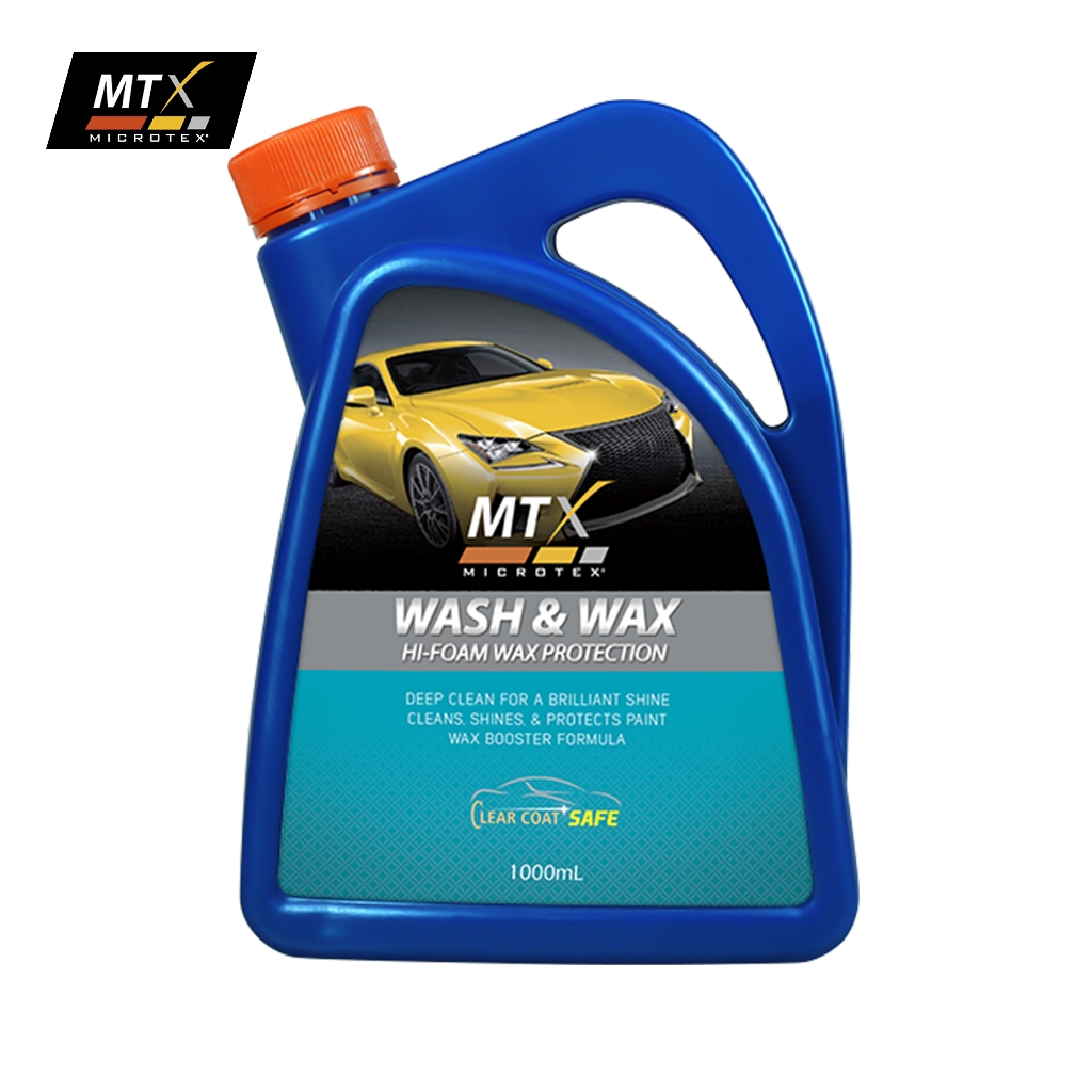 Microtex Wash and Wax 1L (Hi-Foam Wax Protection Car Shampoo, MTX Car ...