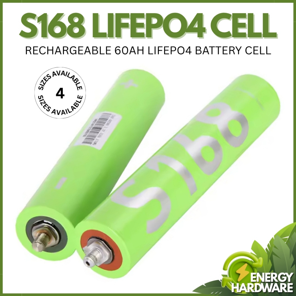 60Ah S168 LiFePO4 Battery 3.2V Lithium Iron Phosphate Rechargeable ...