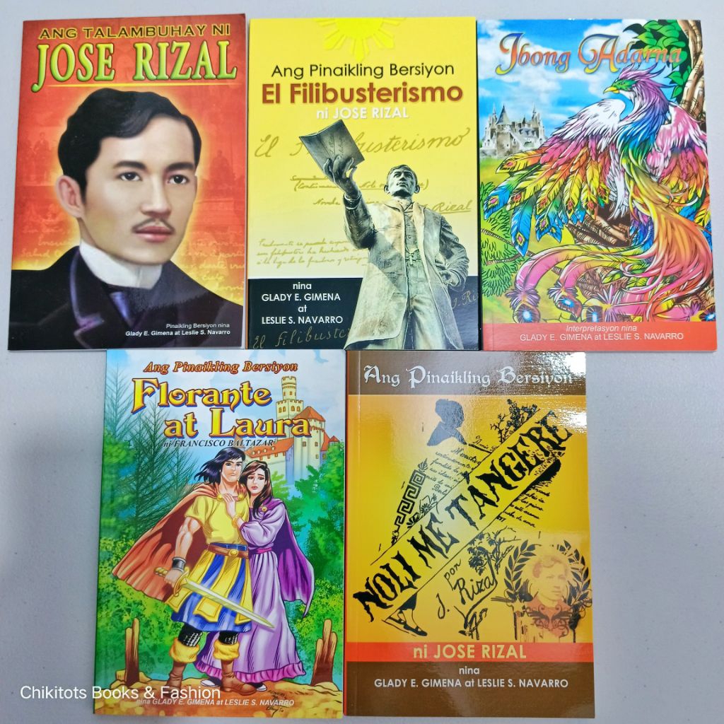 Filipino Novel Books | Noli Me Tangere, El Fili. , Ibong Adarna ...