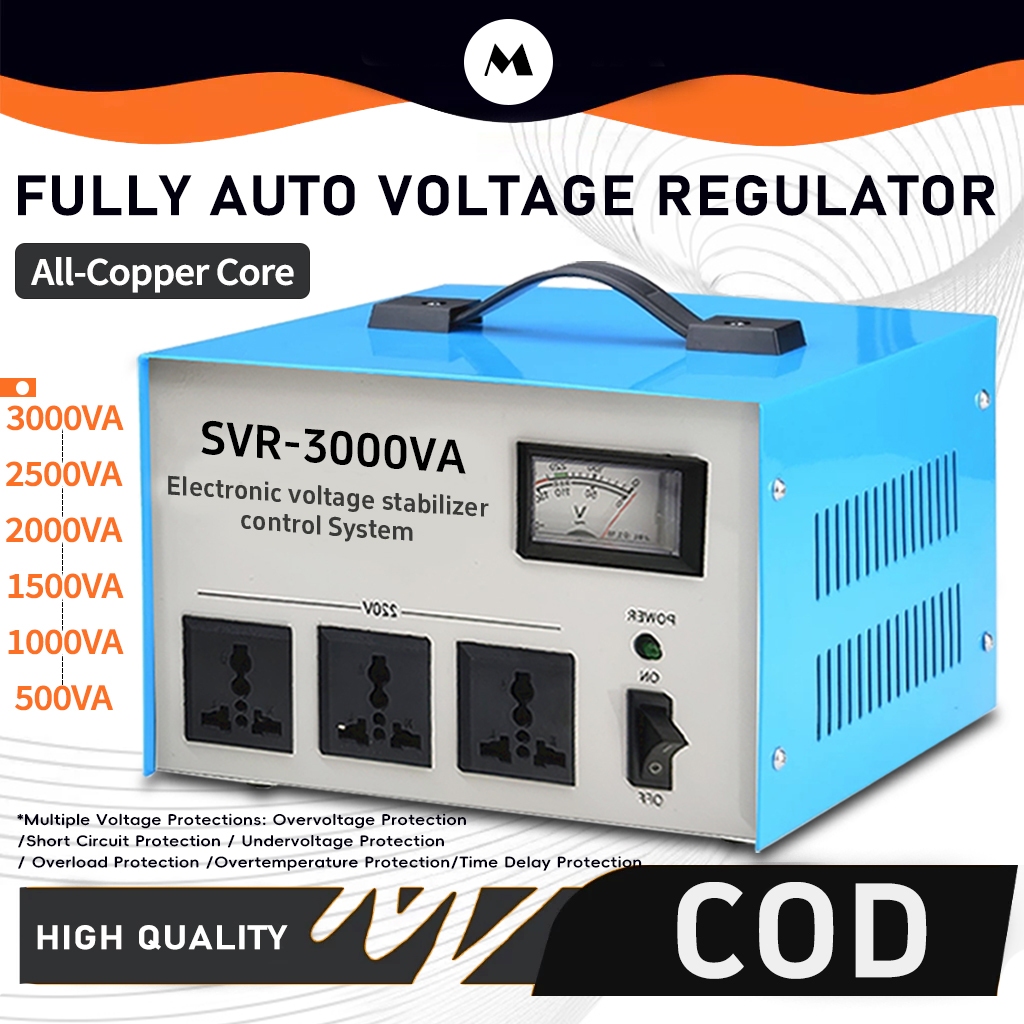 3000VA AVR 50/60Hz Automatic Voltage Regulator 3000VA Servo Motor Type ...