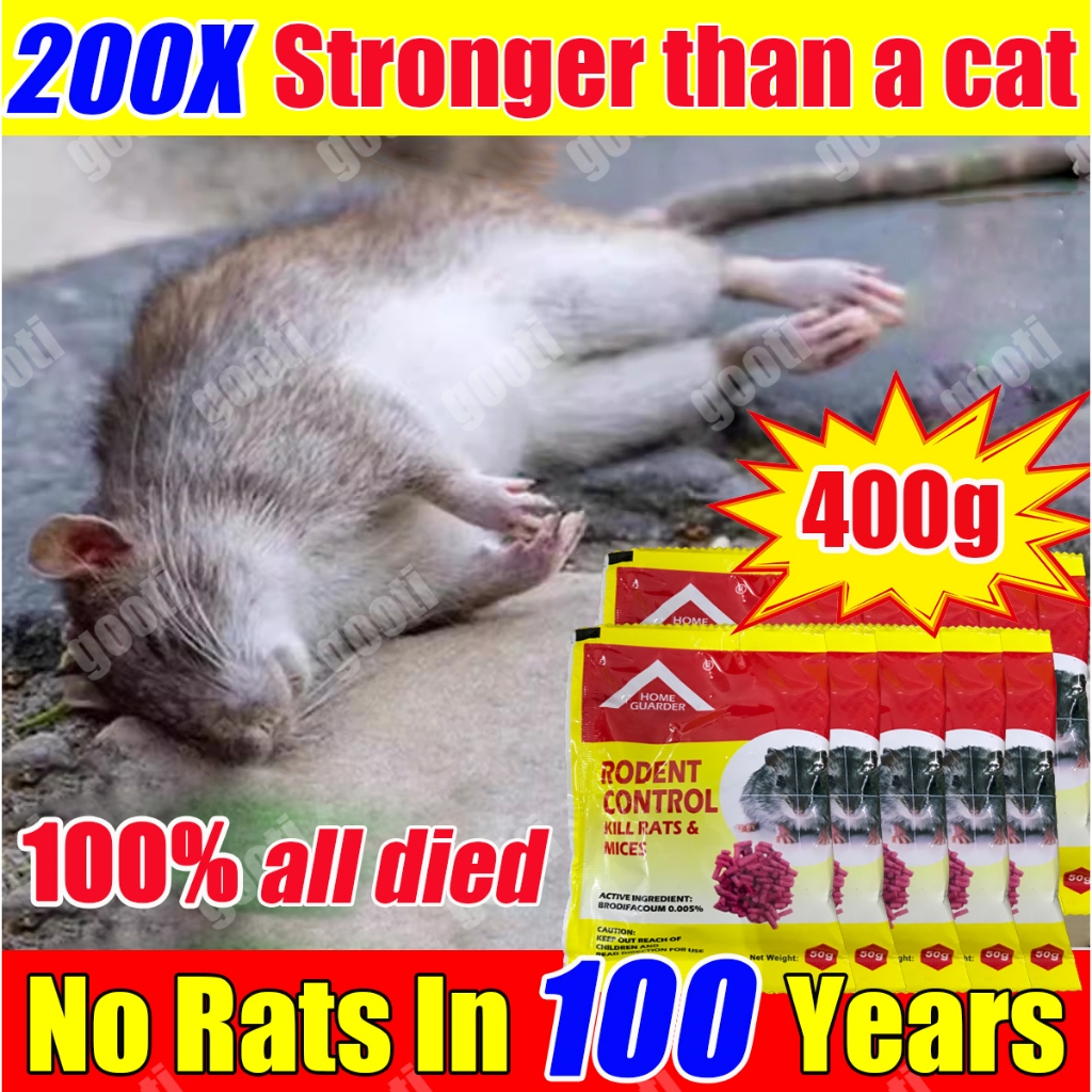 400G Rat Poison Mouse Die Outside Rat Killer For Home Hotel Warehouse ...