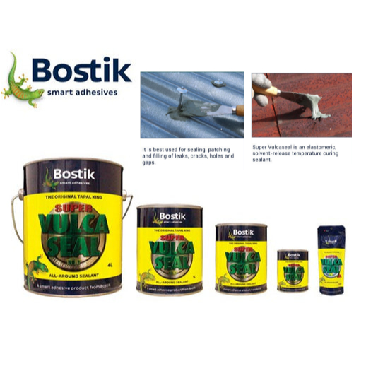 Fast Deliver Bostik Super Vulcaseal (Jr ,1/4 L, 1/2 L, 1 L) | Shopee ...