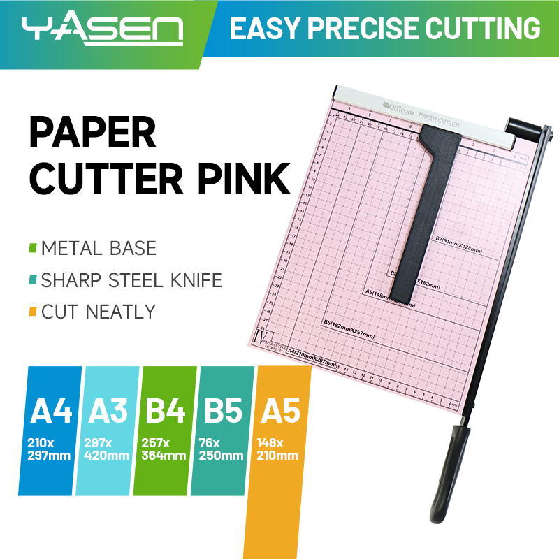 Paper Cutter A4 Manual Pink Paper Cutter/Paper Cutter Trimmer Paper ...