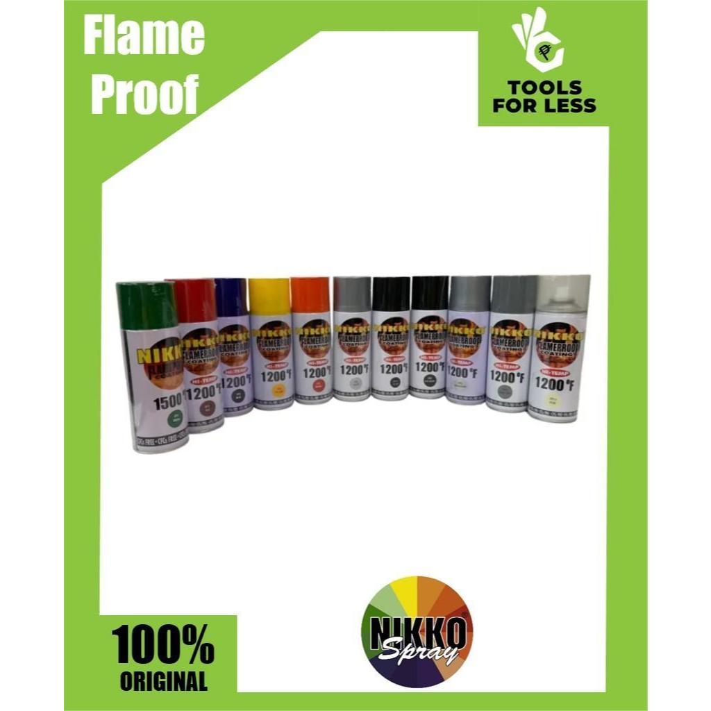 NIKKO Spray Paint Flameproof Hi-Temp (Assorted Colors) | Shopee Philippines