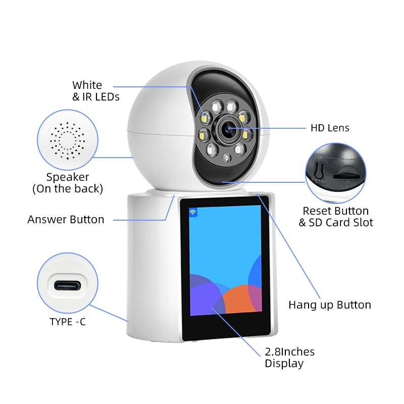 Franwell/V380 Q20 CCTV One-Key Two-Way Video Calling Smart Camera CCTV ...