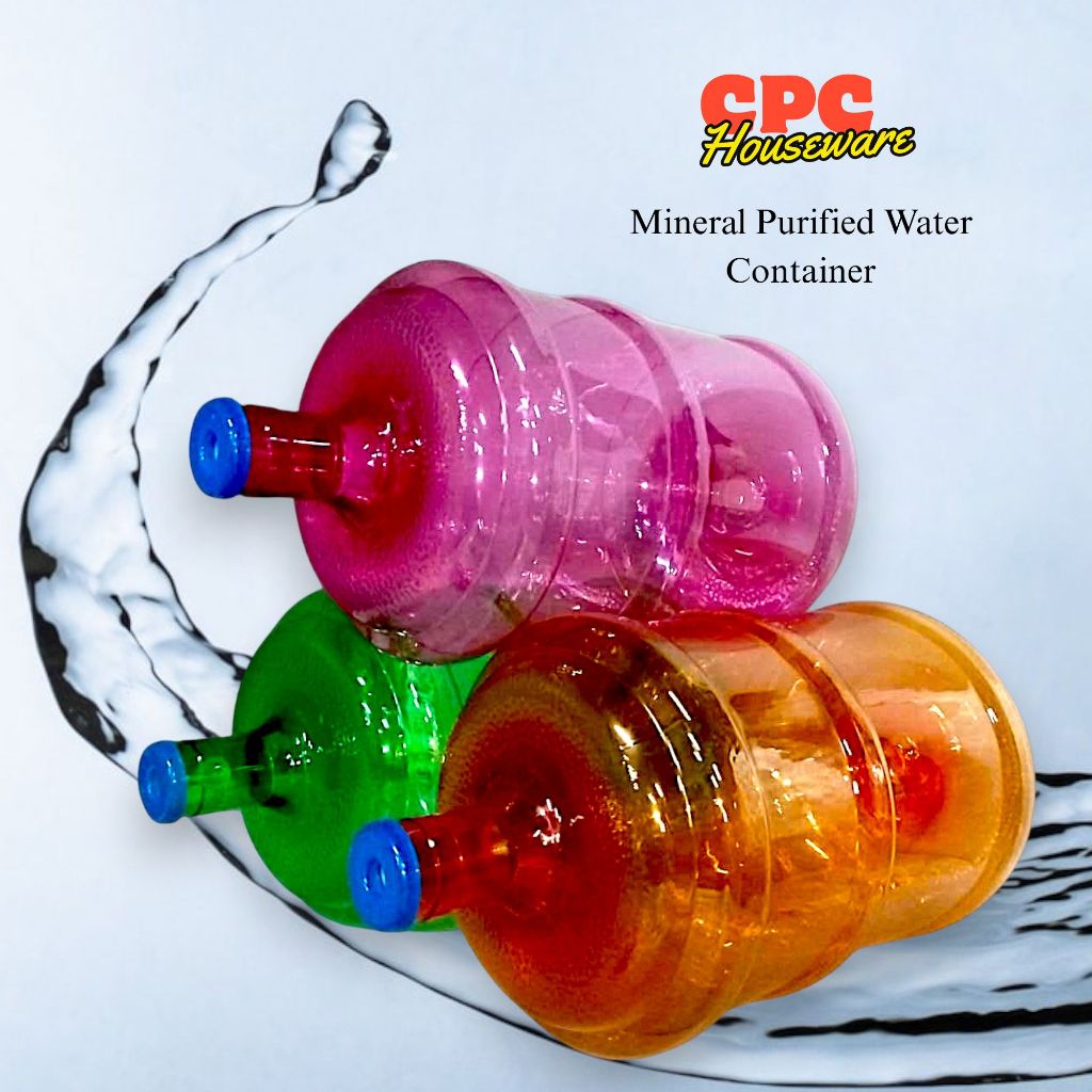 Round Water Dispenser Colored Container 20L W/free Non Spill Cap ...