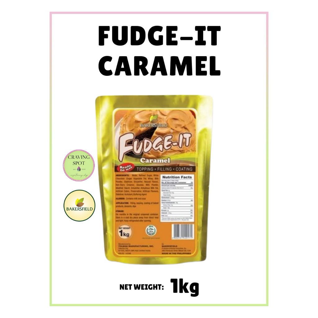 BAKERSFIELD FUDGE IT CARAMEL 1KG|MARCH 2026 Expiry | Shopee Philippines