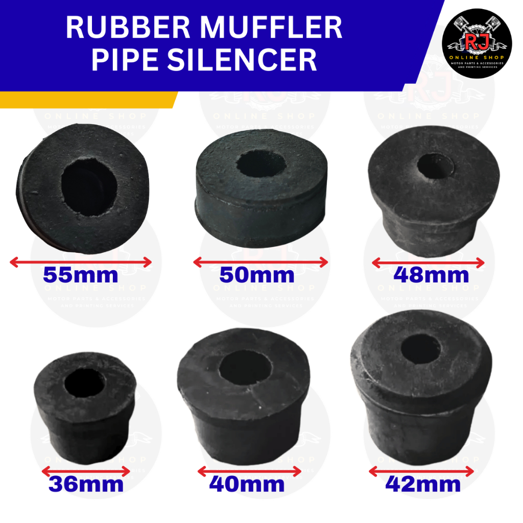 SILENCER RUBBER MUFFLER PIPE 48MM/50MM/55MM/36MM/40MM/42MM | Shopee ...